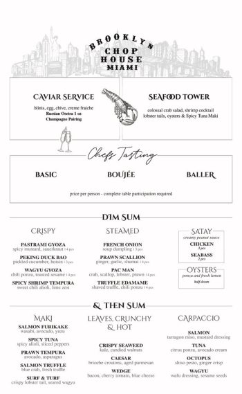 Brooklyn Chop House Miami - Best Steakhouse in Miami FL